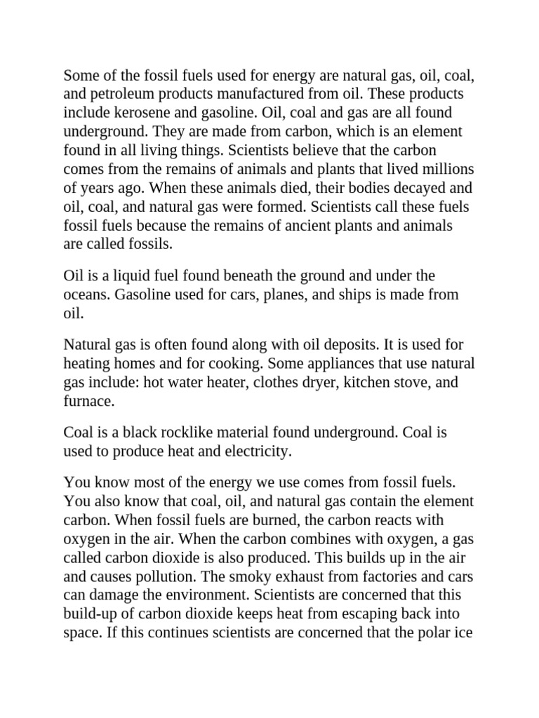 6 Fossil Fuel and Importance To Man | PDF | Fuels | Petroleum