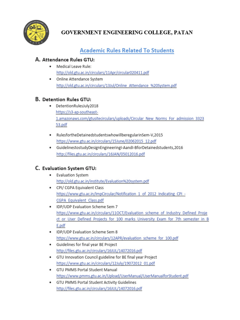 2 General Rules and Regulations For Students | PDF