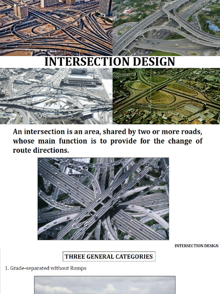 CE122 2 - Intersection Design - 220110 | PDF