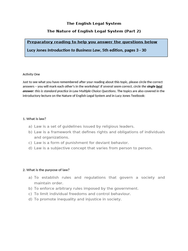 Understanding the English Legal System | PDF | Constitution | Justice