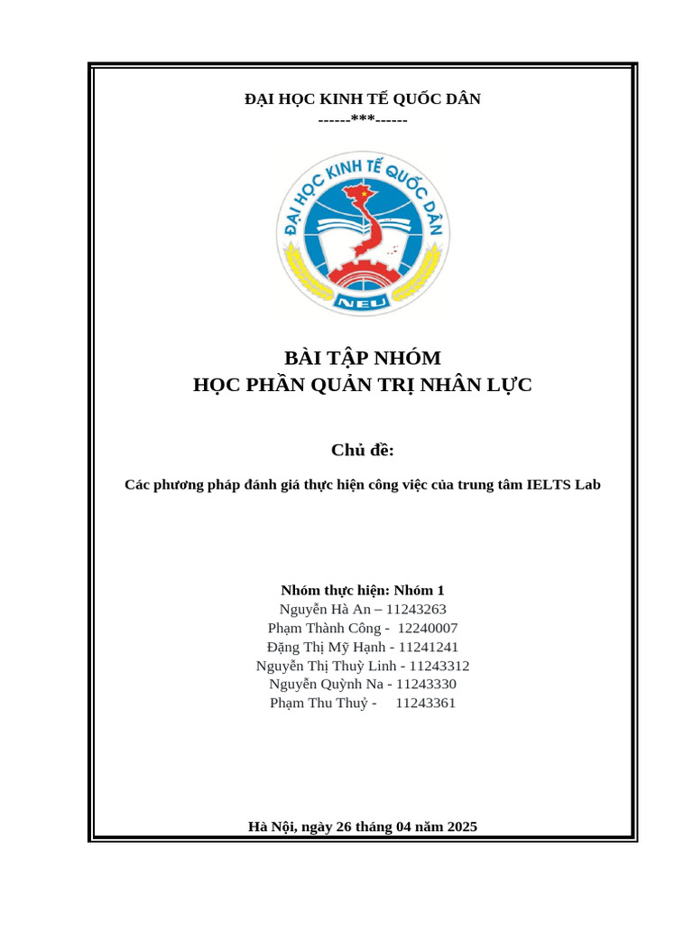 (QTNL) Nhóm 1 | PDF