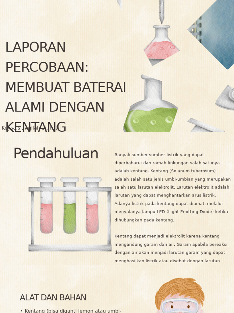 Pengaruh Getah Kentang pada Logam | PDF