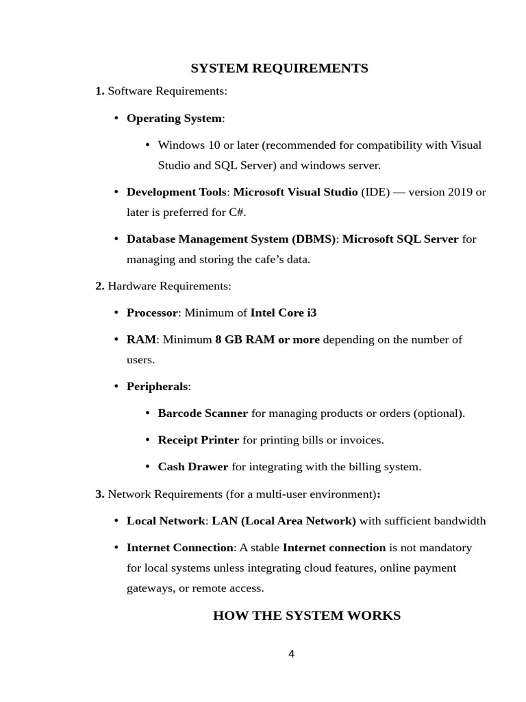 Cafe Management and Billing System | PDF | Computing | Computer Engineering