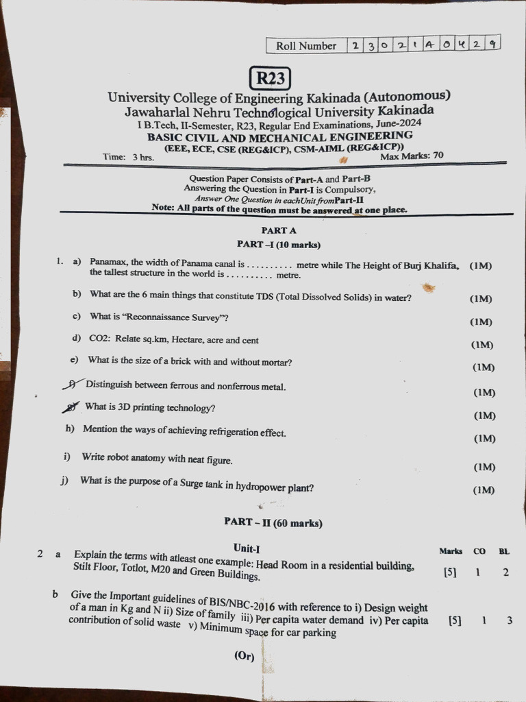 Bcme Sem Paper | PDF