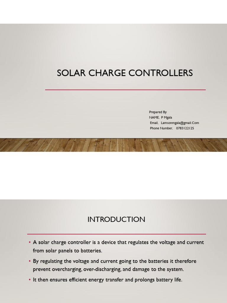 Solar Charge Controllers | PDF | Solar Panel | Electric Power
