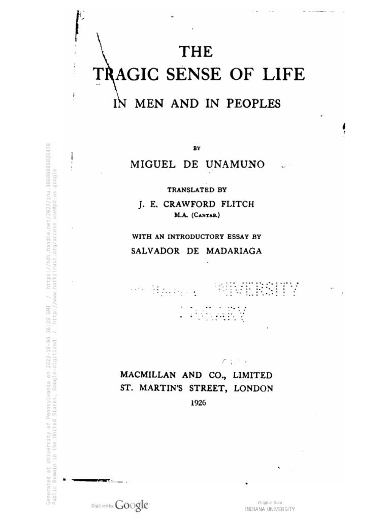Unamuno Tragic Sense of Life | PDF | Rationalism | Soul