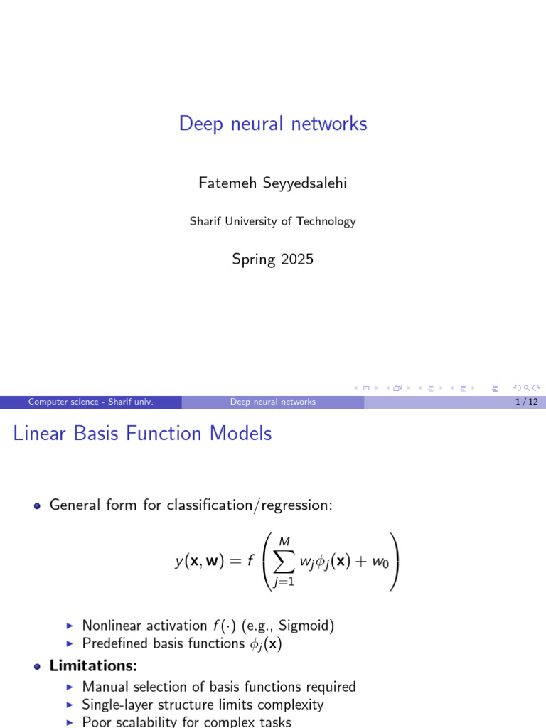 Lec2-Deep Neural Networks | PDF | Deep Learning | Applied Mathematics
