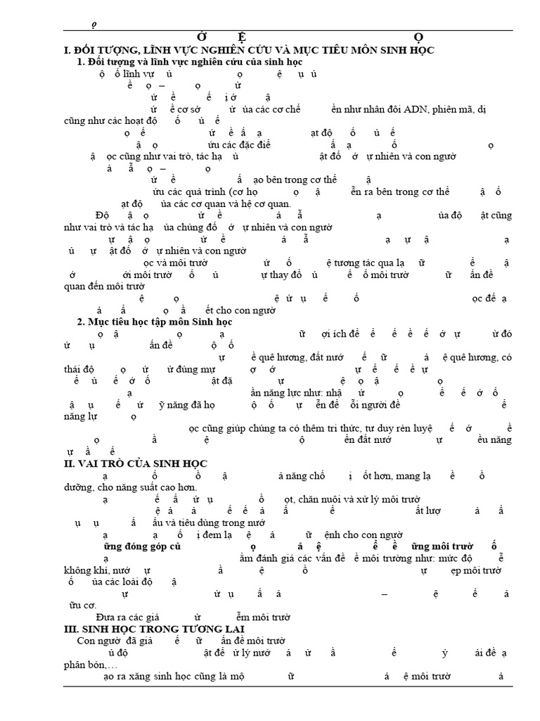 Ly Thuyet CTST - Sinh Hoc 10 2024-2025 | PDF