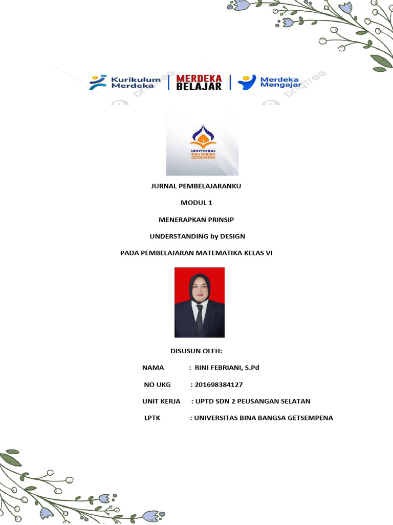 JURNAL 1 UbD (Understanding by Design | PDF