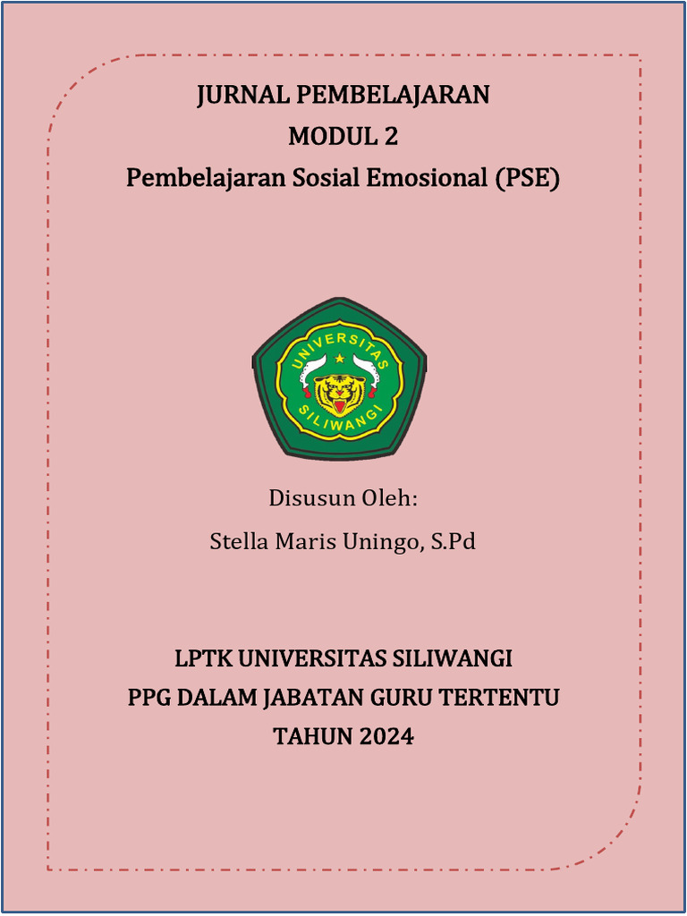 Jurnal 2 Pembelajaran Sosial Emosional (PSE) | PDF