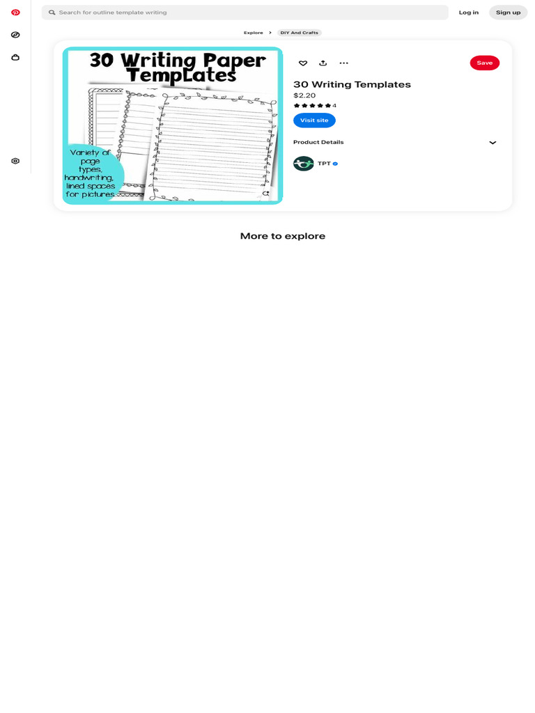 30 Writing Templates | PDF