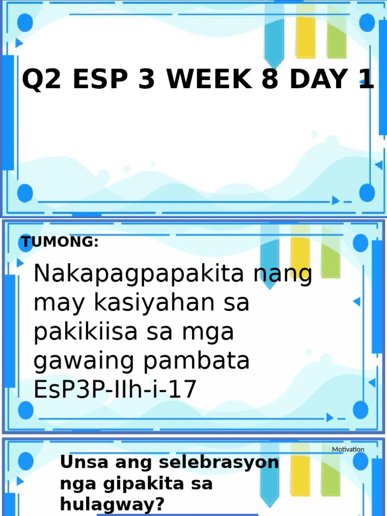 q2 Esp3 Week 8 Day 1 | PDF