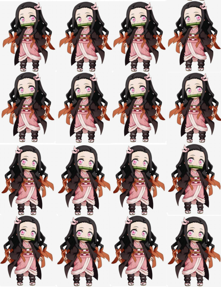 Decoración Pastel Nezuko | PDF