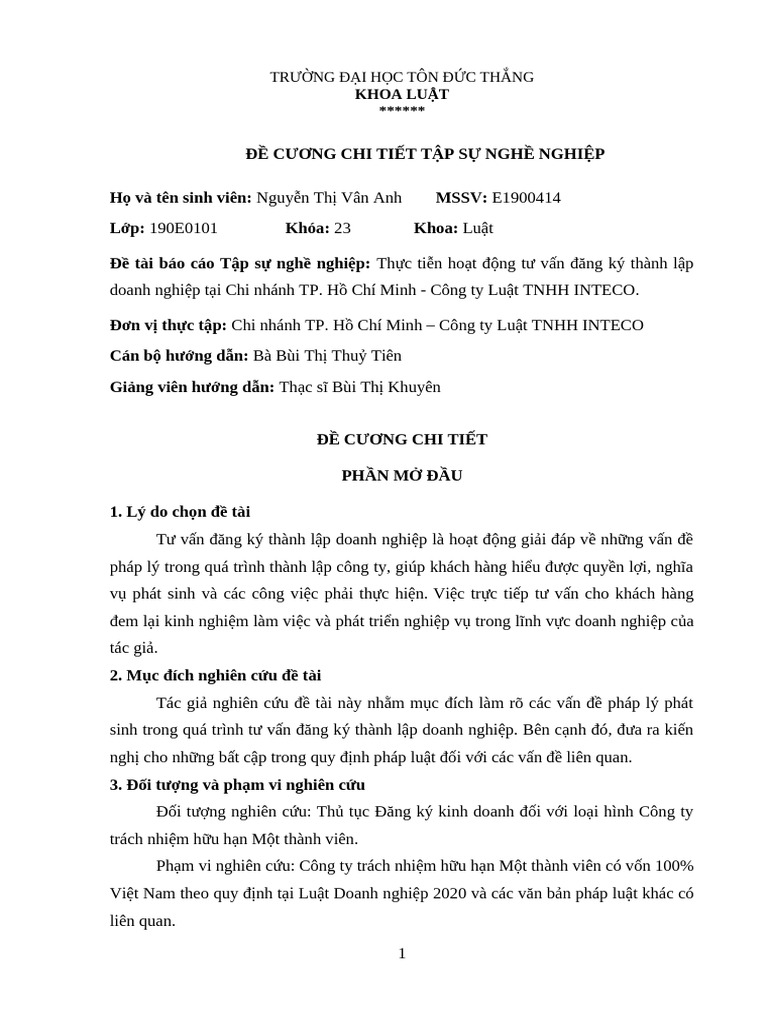 de Cuong Chi Tiet | PDF