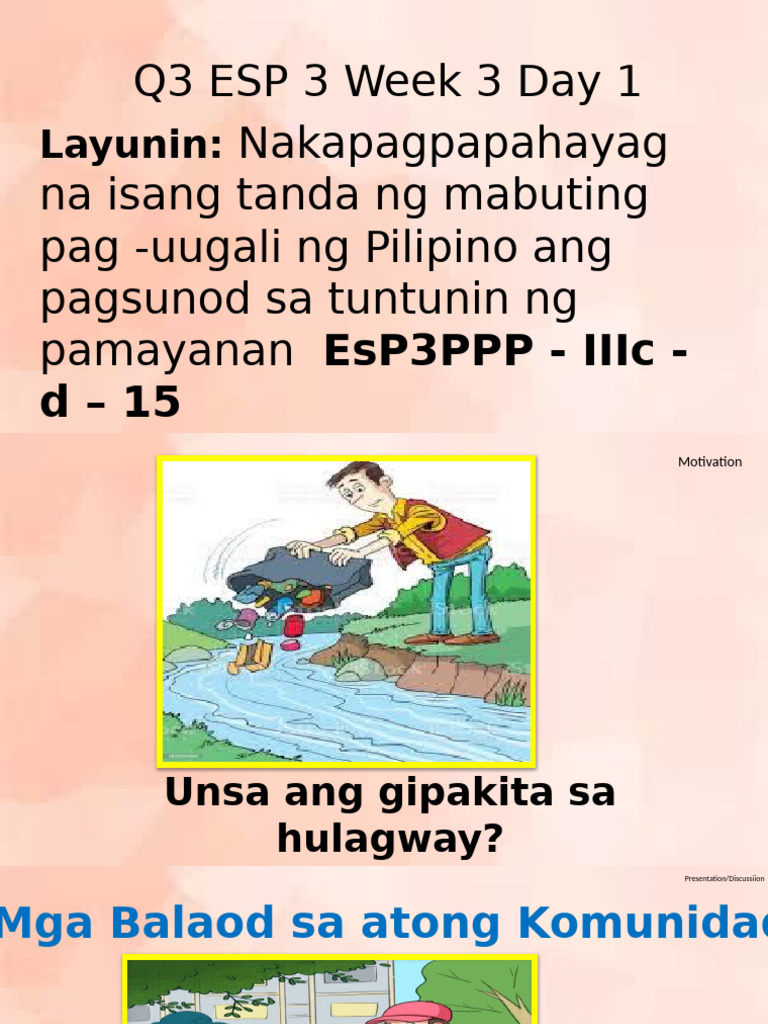 q3 Esp3 Week 3 Day 1 | PDF