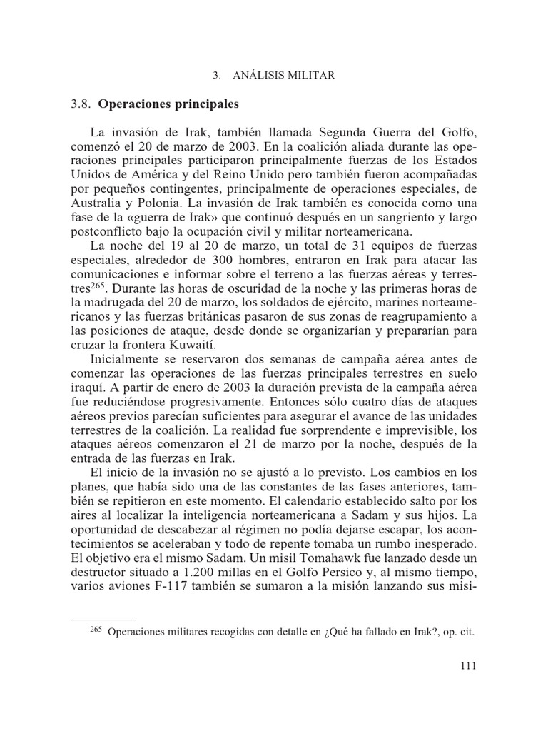 Conflicto Irak II 111 121 | PDF | guerra del Golfo | Irak