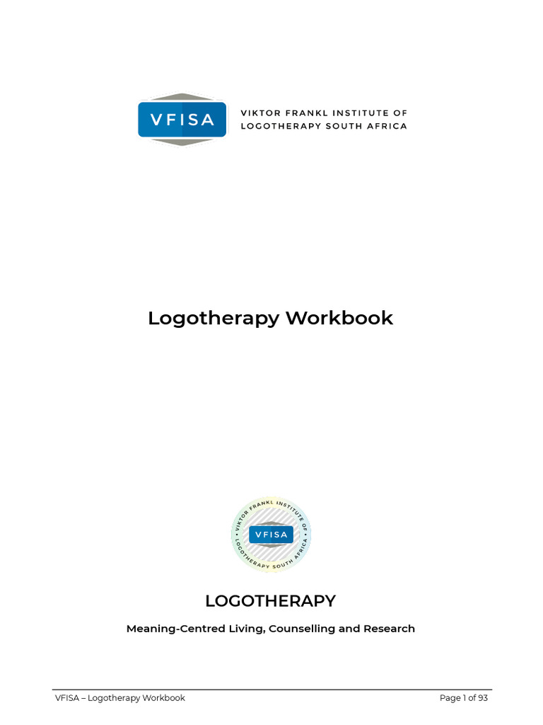 Logotherapy Workbook | PDF