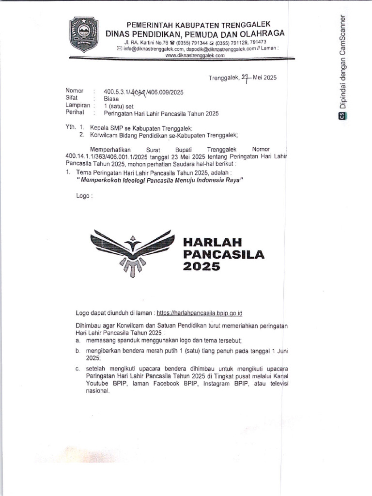 Harlah Pancasila 2025 | PDF
