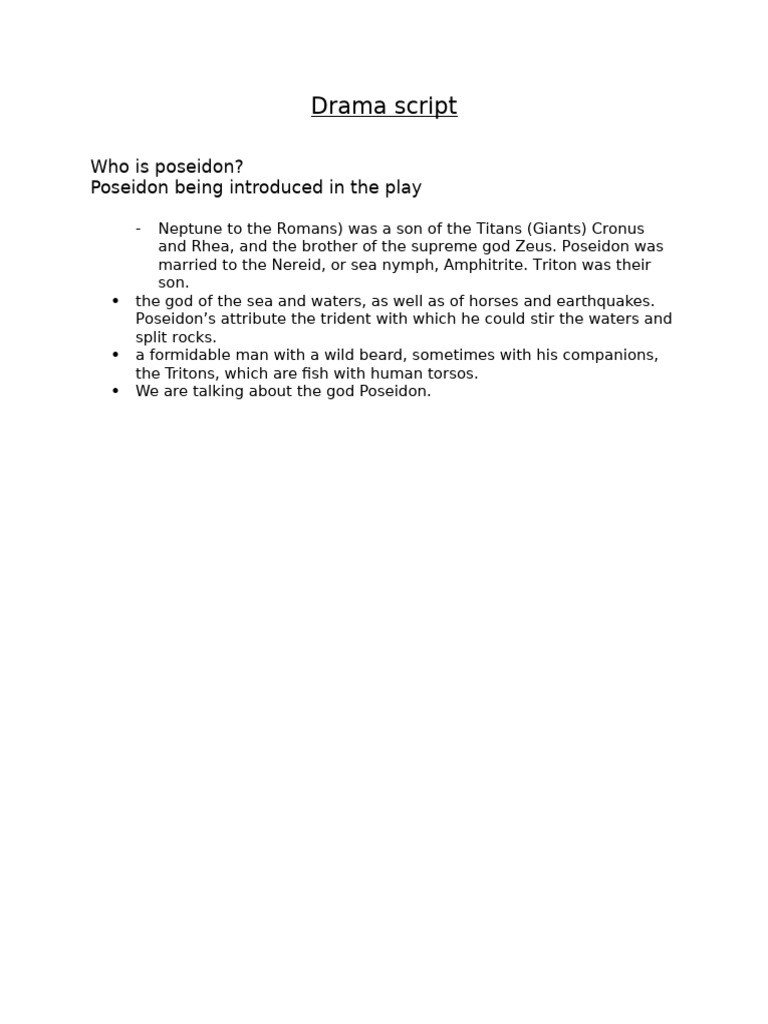 Drama Script | PDF