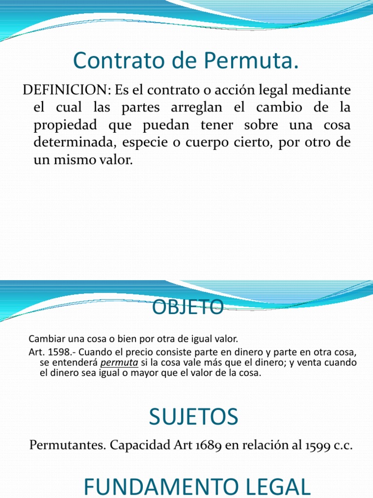 La Permuta | PDF | Propiedad | Instituciones sociales