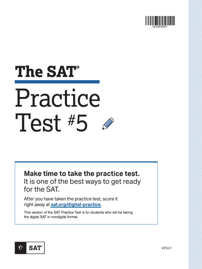 SAT Practice Test #5 Overview | PDF | Hypothesis | Sat