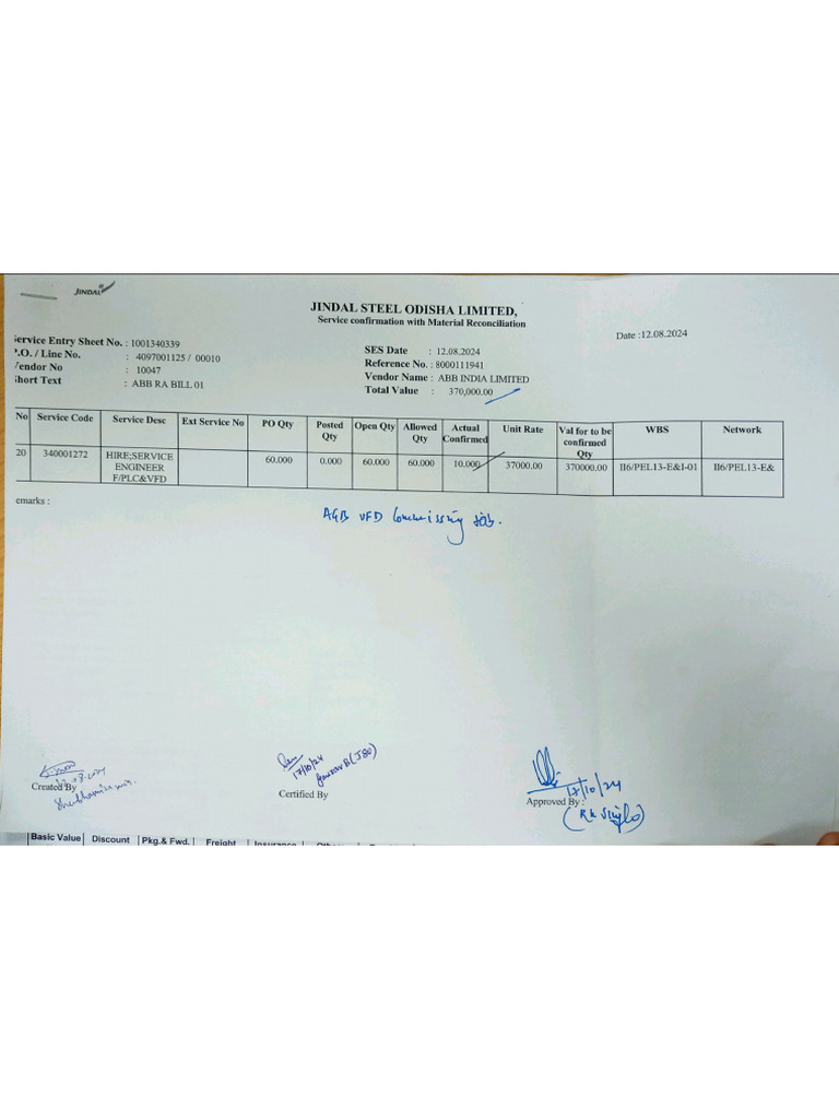 Abb Ra Bill 01 - 4097001125 | PDF