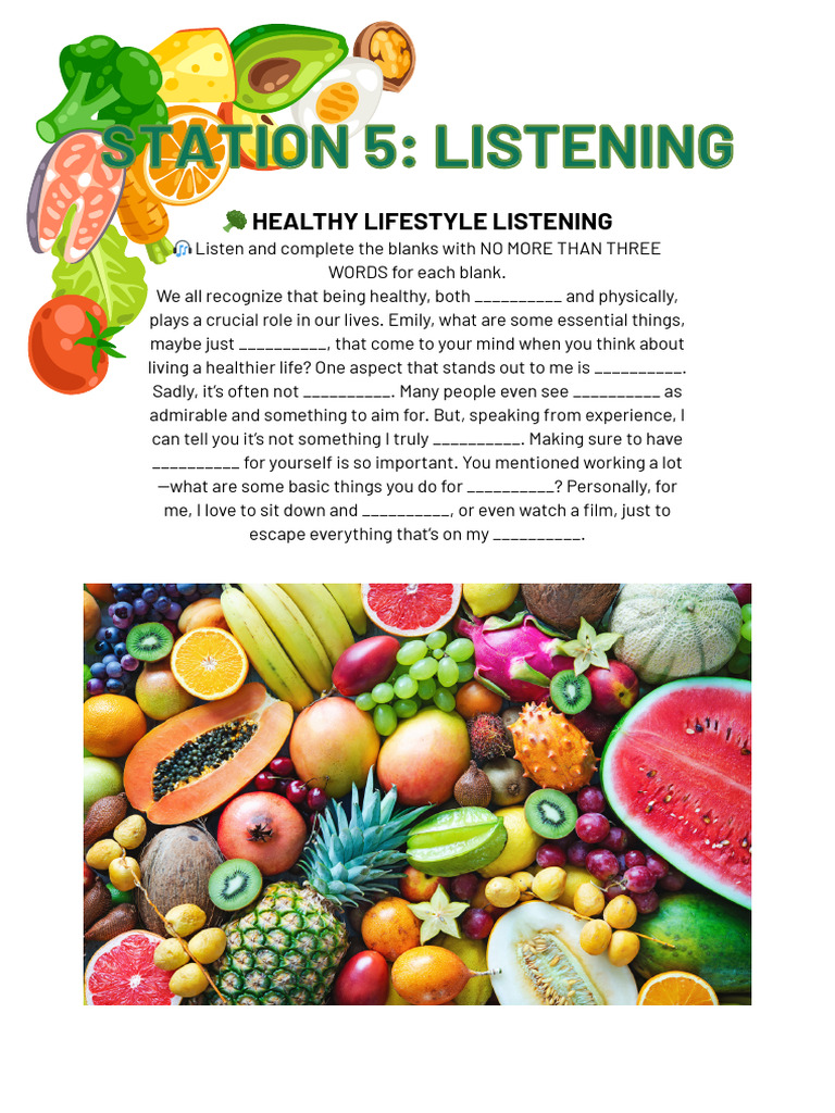 Listening and Responding English Printable Worksheet Muted Colours | PDF