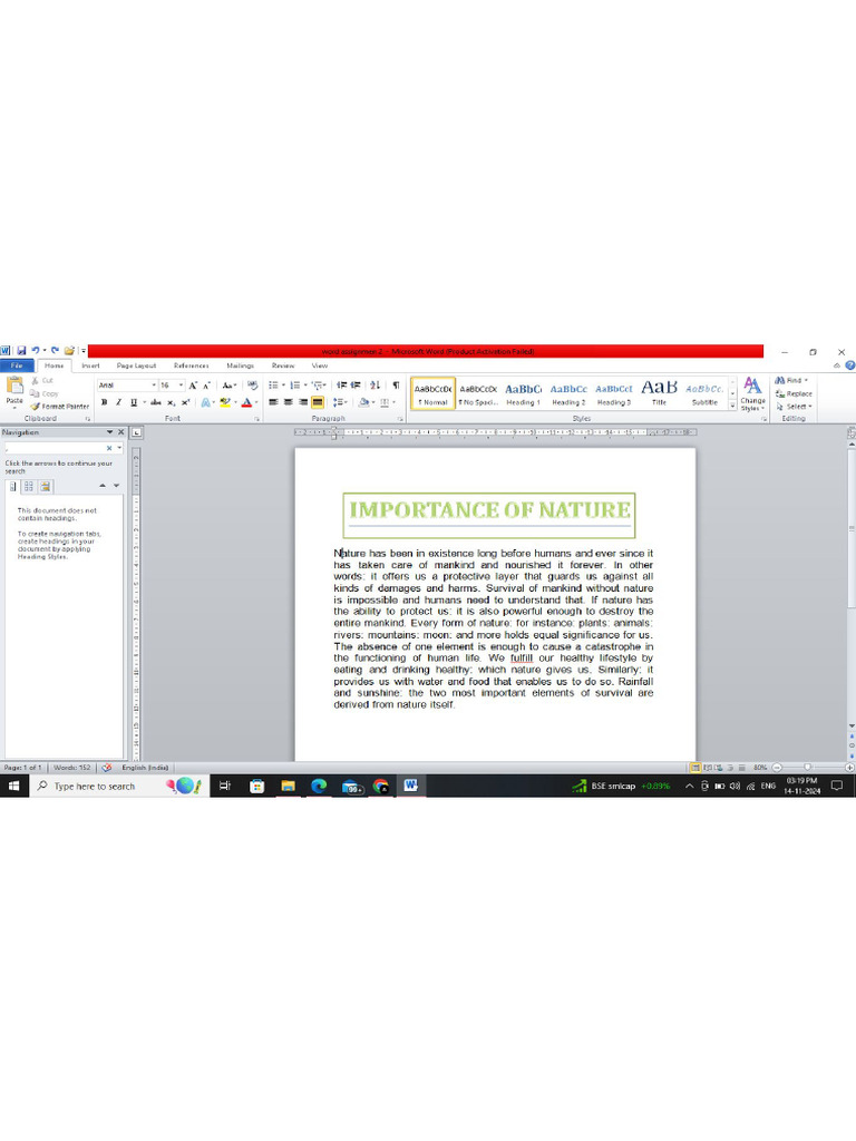 Word Assignment 1 | PDF