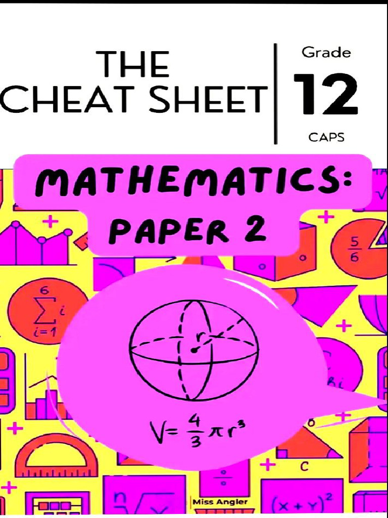 Mrs Angler Maths Paper2 Cheat Sheet | PDF