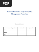 PPE Request Form for SSPP Project | PDF