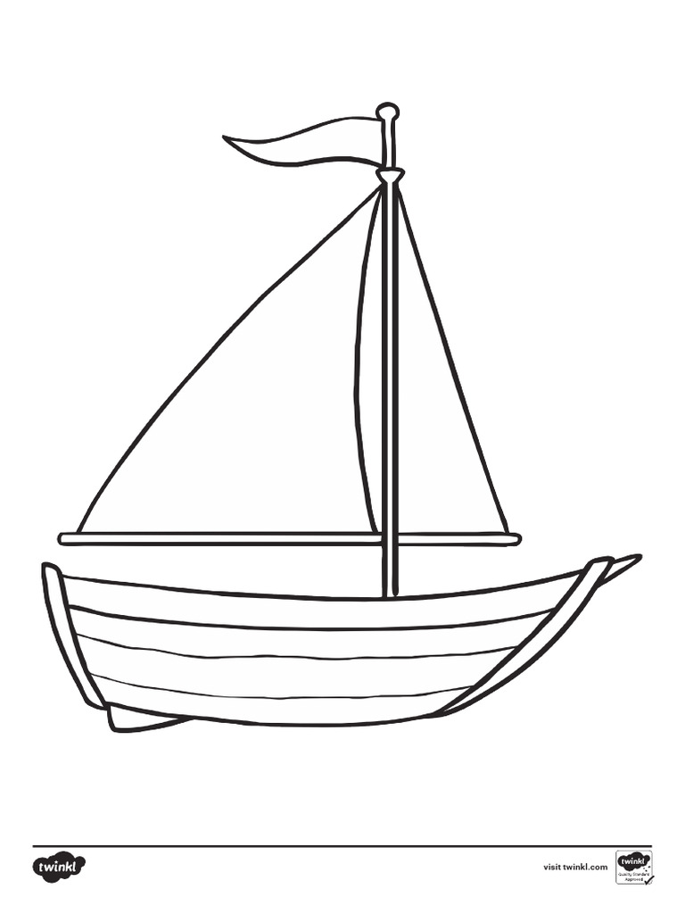 T TP 2549184 Boat Colouring Pages Ver 1 | PDF