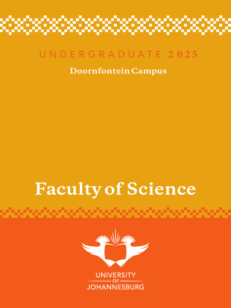 UJ Faculty of Science Yearbook 2025 | PDF | University And College ...