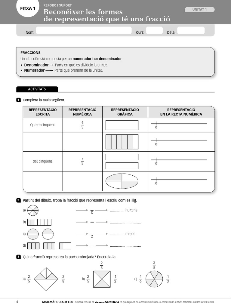 1 Racionals Exerc | PDF