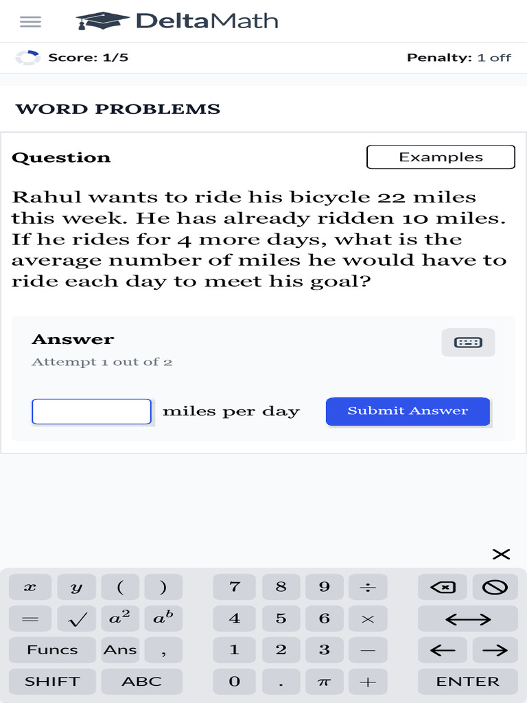 DeltaMath Student Application 8 | PDF
