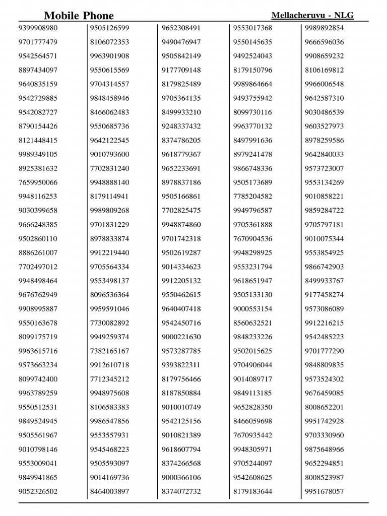 Mellacheruvu - NLG - 7 - TNL - 2 | PDF