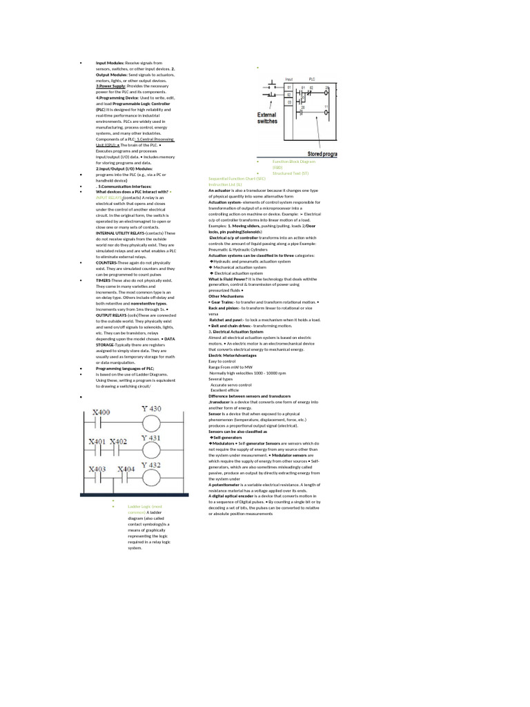 Input Relays | PDF | Programmable Logic Controller | Actuator