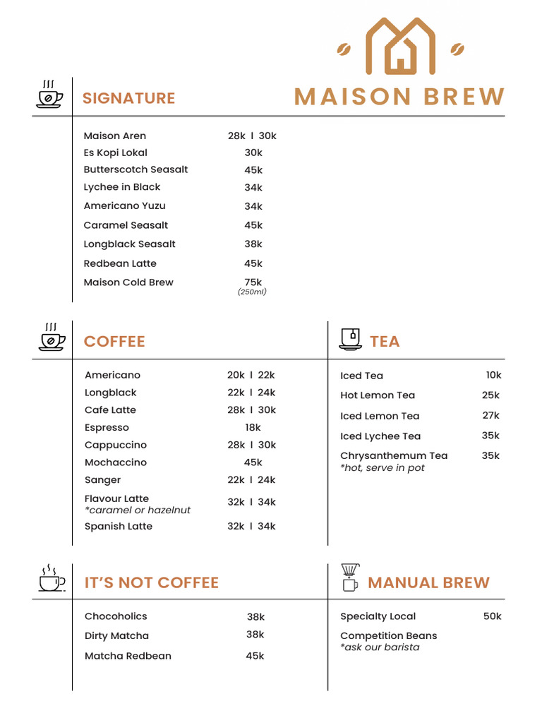 Maison Brew: Signature | PDF