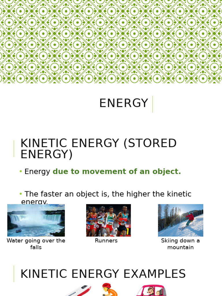 Types And Examples Of Energy Pdf
