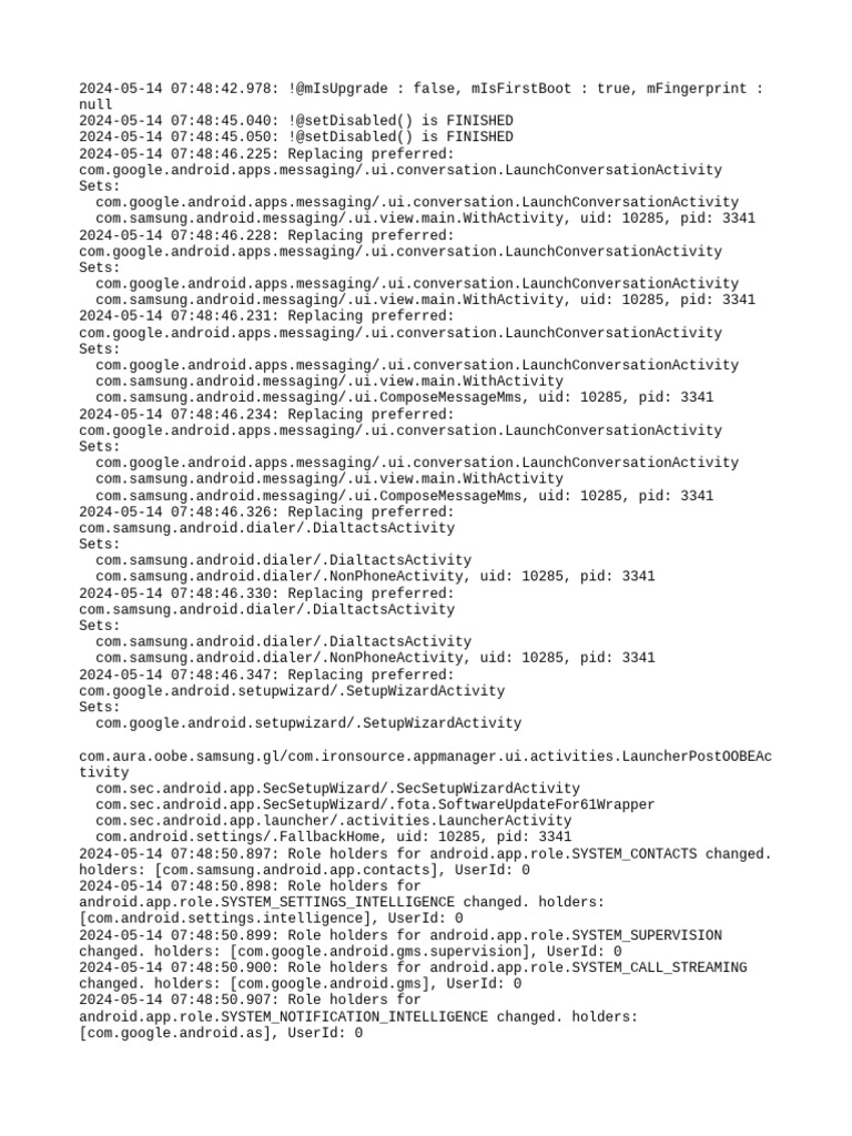 PM Debug Info | PDF | Android (Operating System) | System Software