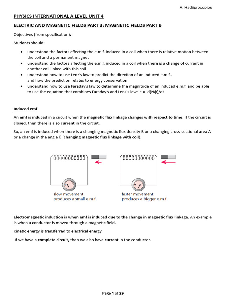 E and M Fields - Magnetic Fields Part B | PDF | Electromagnetic ...