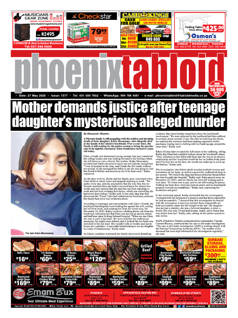 EPaper Phoenix Tabloid 27 May 2025 | PDF | Lamb And Mutton | Cakes