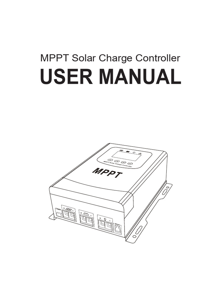 MPPT Solar Charge Controller Manual | PDF | Manufactured Goods ...