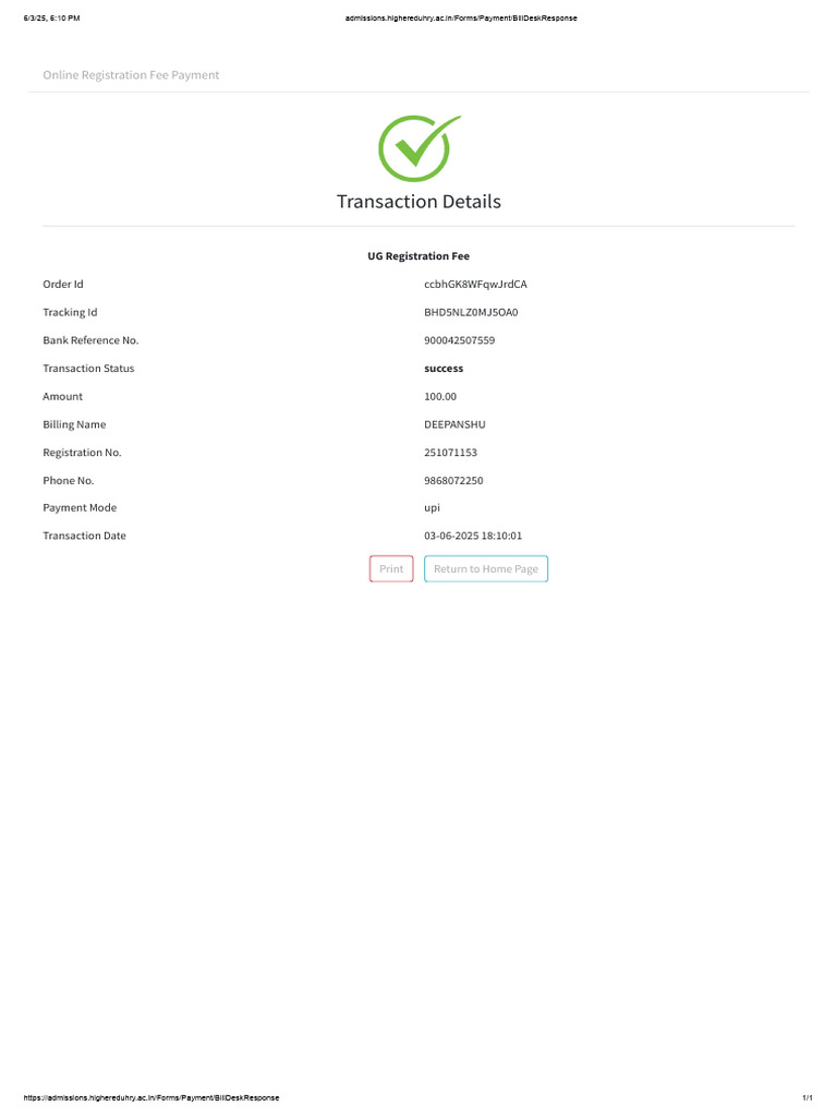Deepanshu Payment | PDF