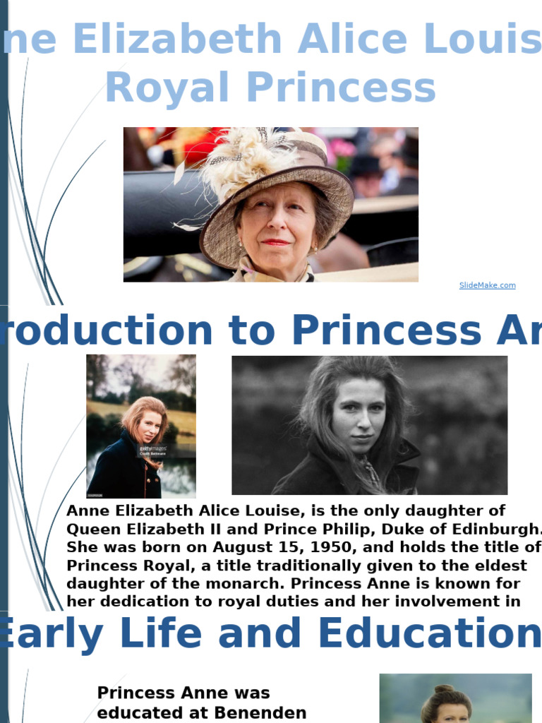 Anne Elizabeth Alice Louise, Princess Royal | PDF | British Royalty ...