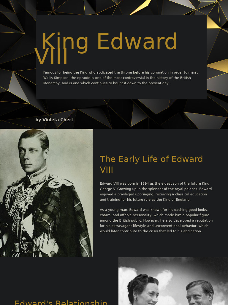 The Abdication of King Edward VIII | PDF | Royalties | Government ...
