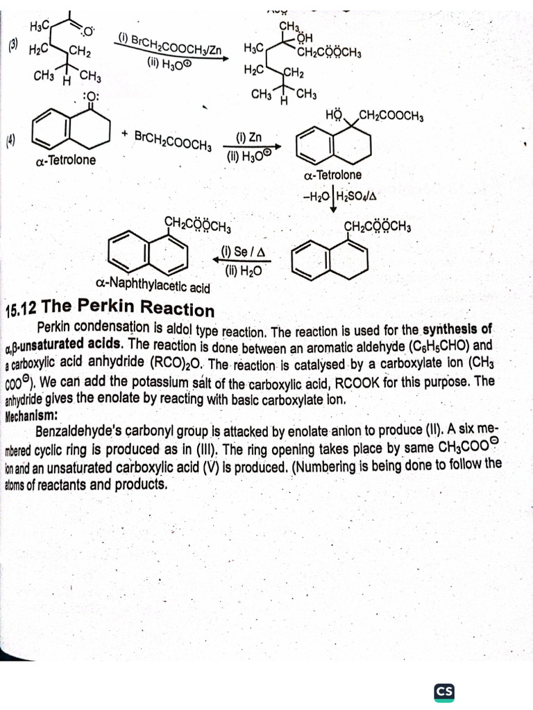 Perkin Reaction | PDF