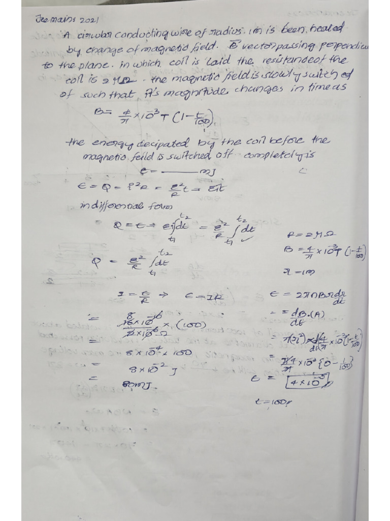 Physics Class Work | PDF