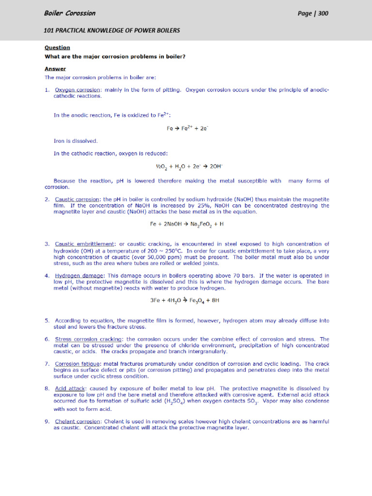 CHAPTER9 - Boiler Corossion | PDF