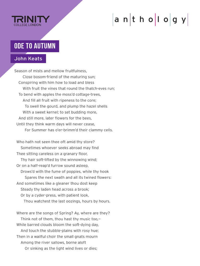 InPoe Ode To Autumn | PDF