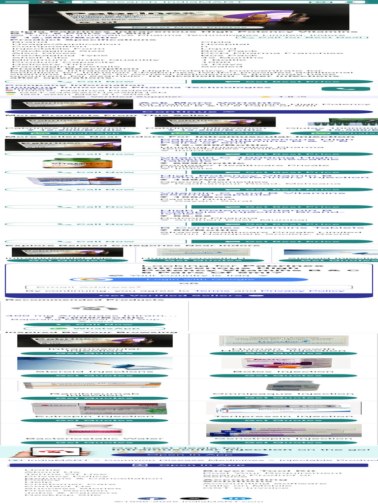 Cipla Pabrinex Intravenous High Potency Vitamins B & C 6 Pairs of 5ml ...